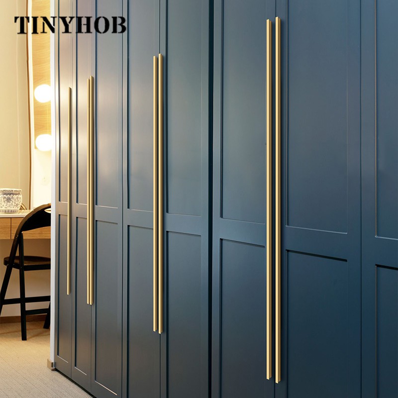 1000MM Modern and simple lengthened aluminum alloy handle golden ...