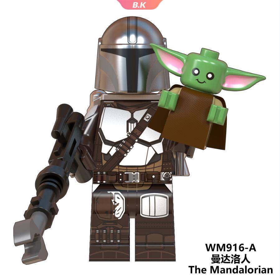 Lego Minifigures Star Wars The Mandalorian WM BLOCKS WM916-A Building ...