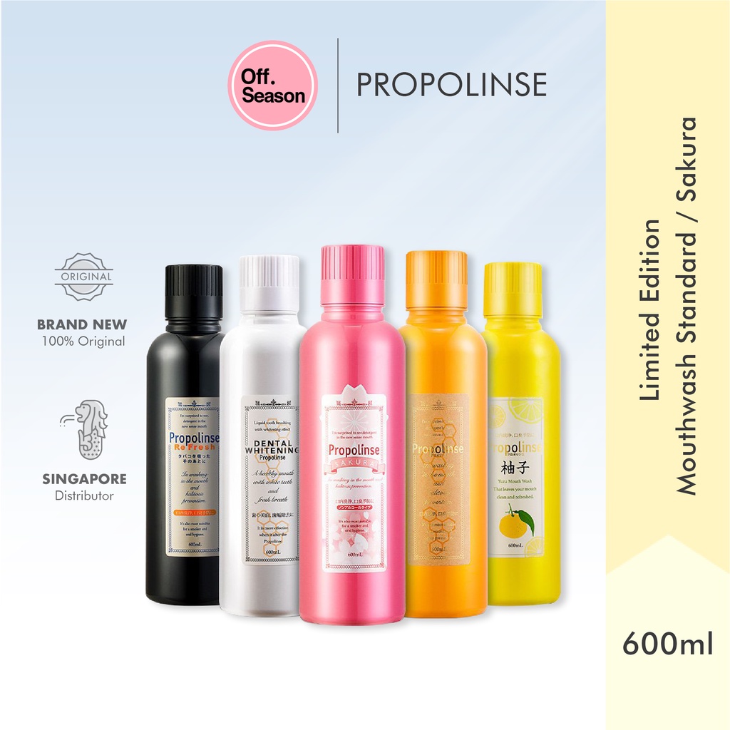 Propolinse Mouthwash Standard / Sakura Limited Edition / Whitening ...