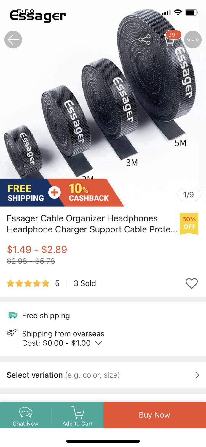 Essager Cable Organizer Headphones Headphone Charger Support Cable ...