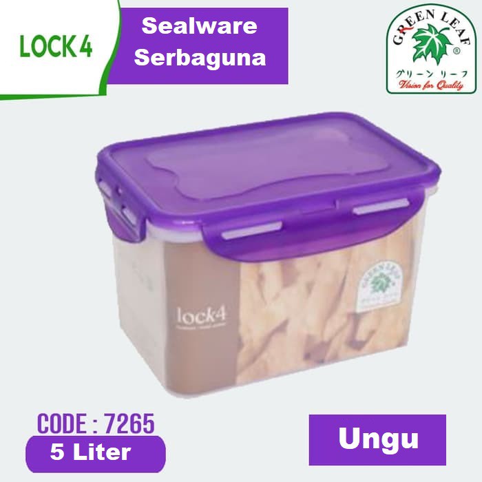 Plastic Box Green Leaf Lock4 Greenleaf Sealware Container Refrigerator ...