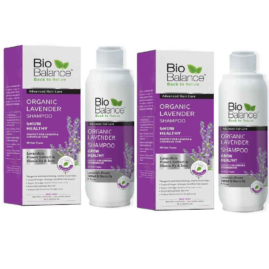 BIO BALANCE ORGANIC SHAMPOO LAVENDER 330ML X 2 (Expiry Apr 2026 ...