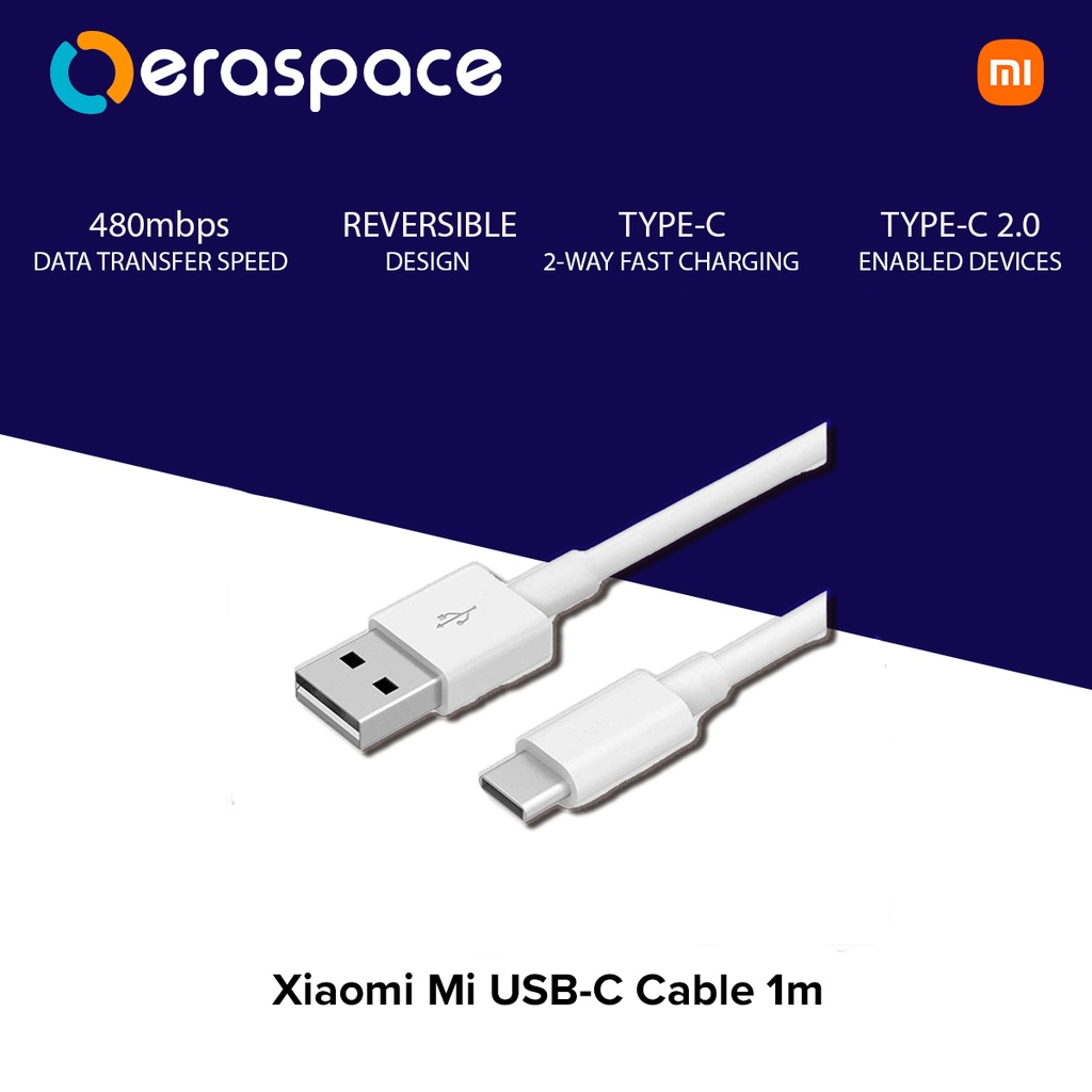 Xiaomi Mi USB-C Cable 1m | Shopee Singapore