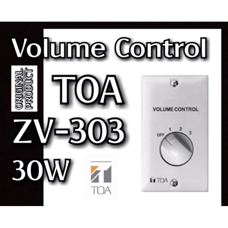 Toa Volume Control Zv 303 / 30 Watt Original | Shopee Singapore