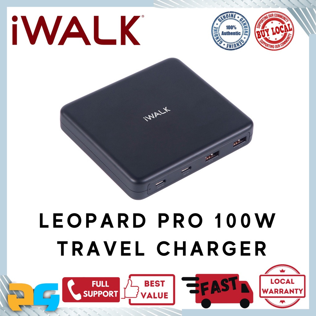 IWalk 100W 4 Port USB C Quick Charge with PD Power Delivery Charger ...