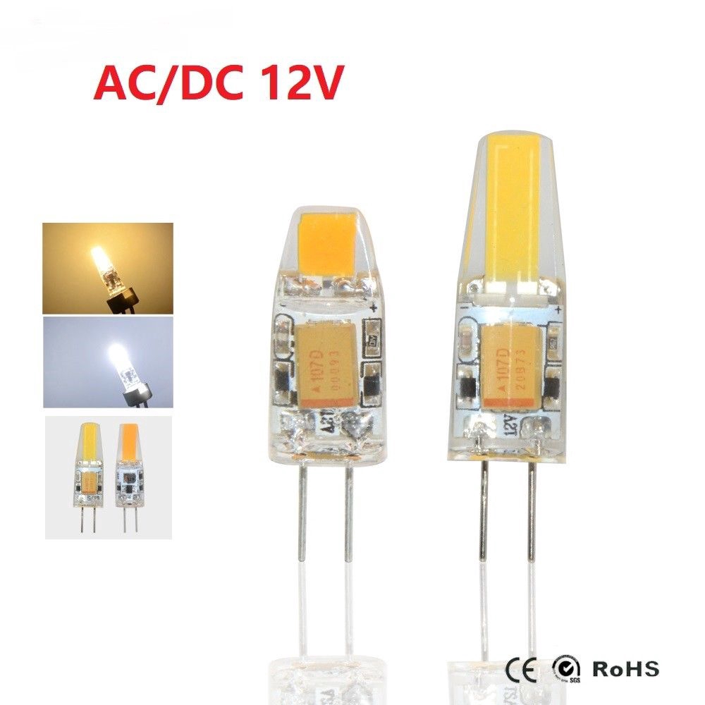 AC/DC 12V Chandelier G4 LED COB Crystal Bulb Light 3W 6W LED Lamp ...