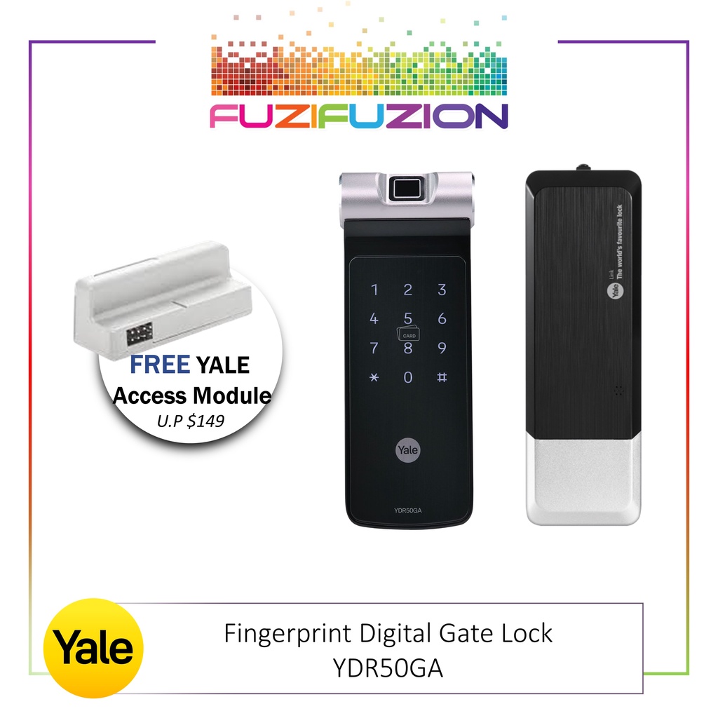 Yale YDR50GA Link Digital Gate Lock (FREE Yale Access Module) 2 Years ...