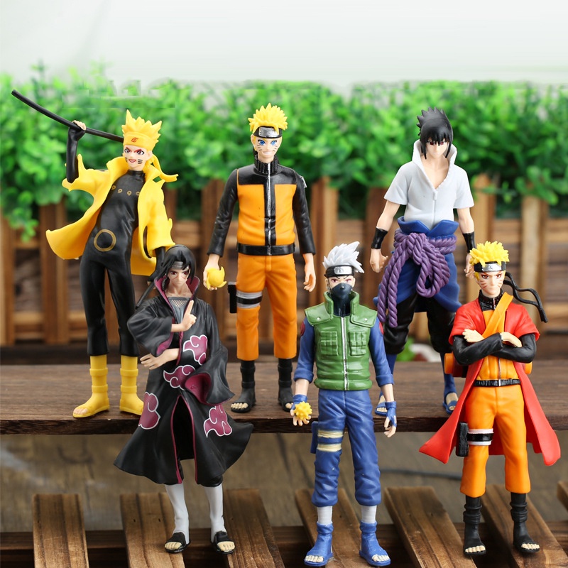 6-Pack Naruto Action Figure Uzumaki Hinata Madara Anime Character PVC ...
