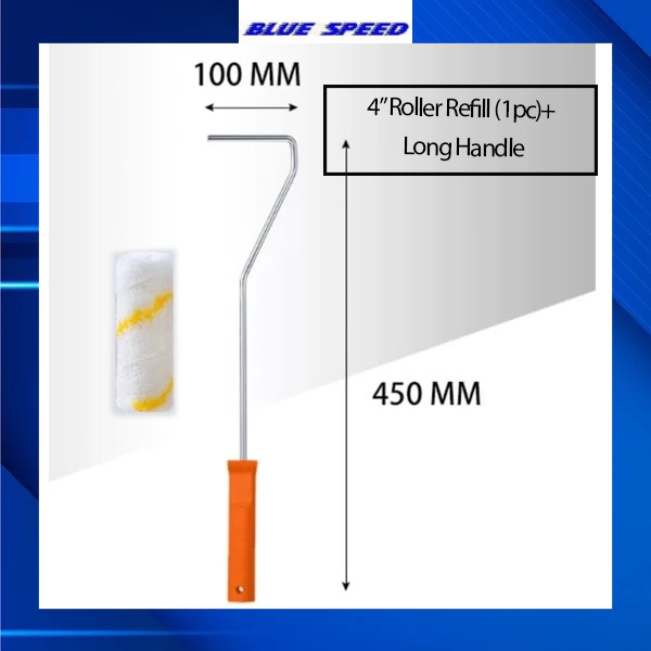 Paint Roller & Refill 4" Roller Holder Roller Frame DIY Painting Local ...