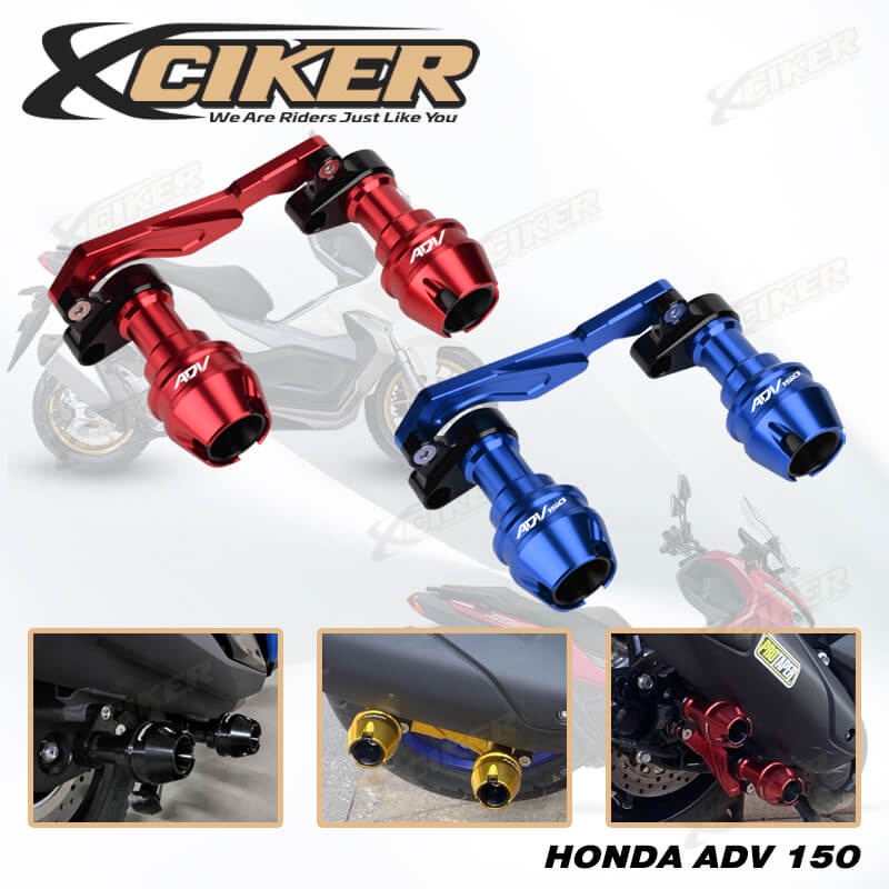 HONDA ADV 150 Muffler Slider CNC Heavy Duty Motorcycle Exhaust Protector Frame Sliders ADV150 ...