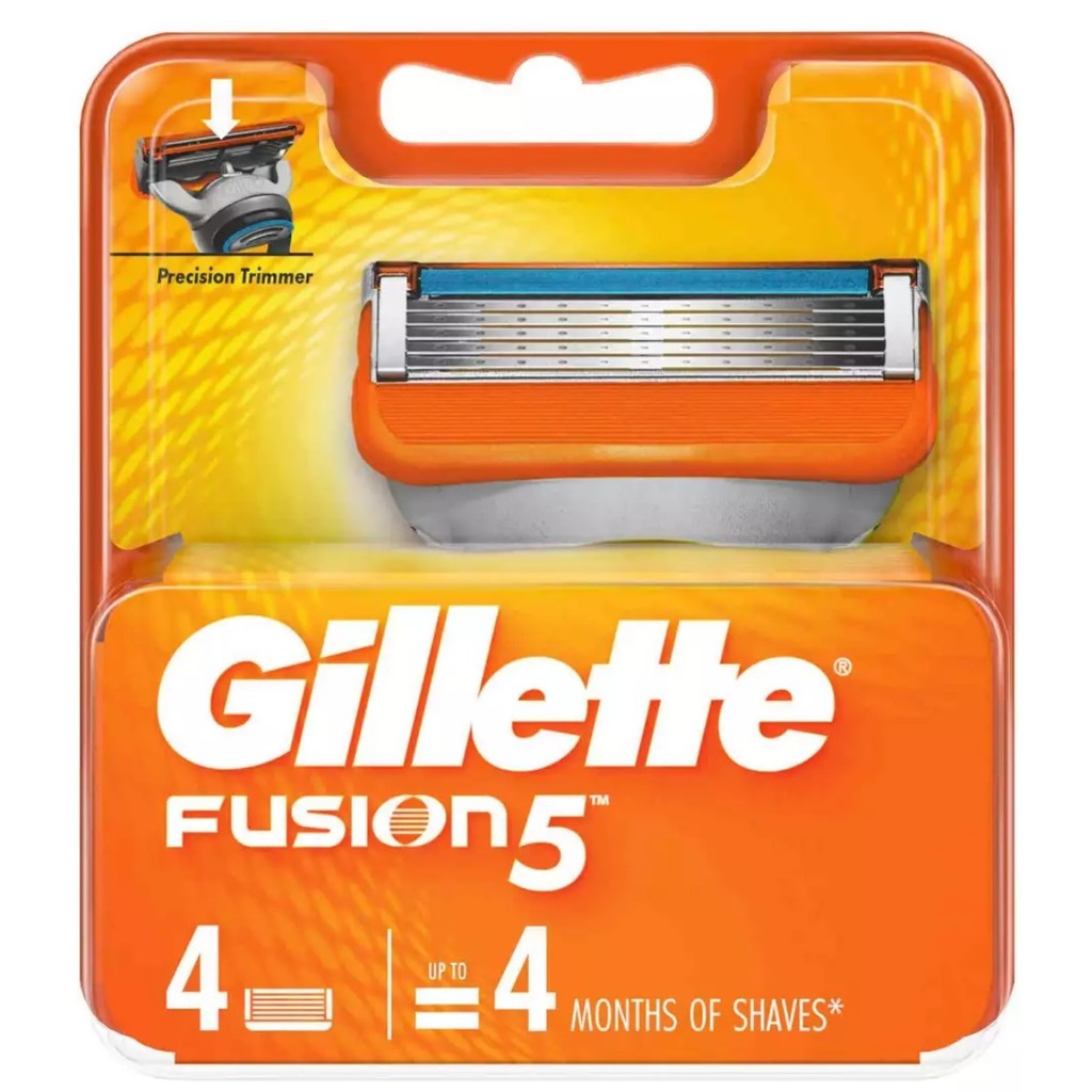 GILLETTE Fusion Razor Blades -4 Cartridges | Shopee Singapore