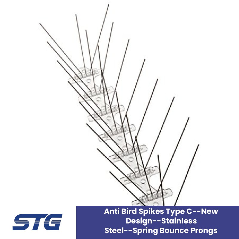 [SG Local Seller] Anti Bird Spikes Type C -- Stainless Steel Prongs - 3 ...