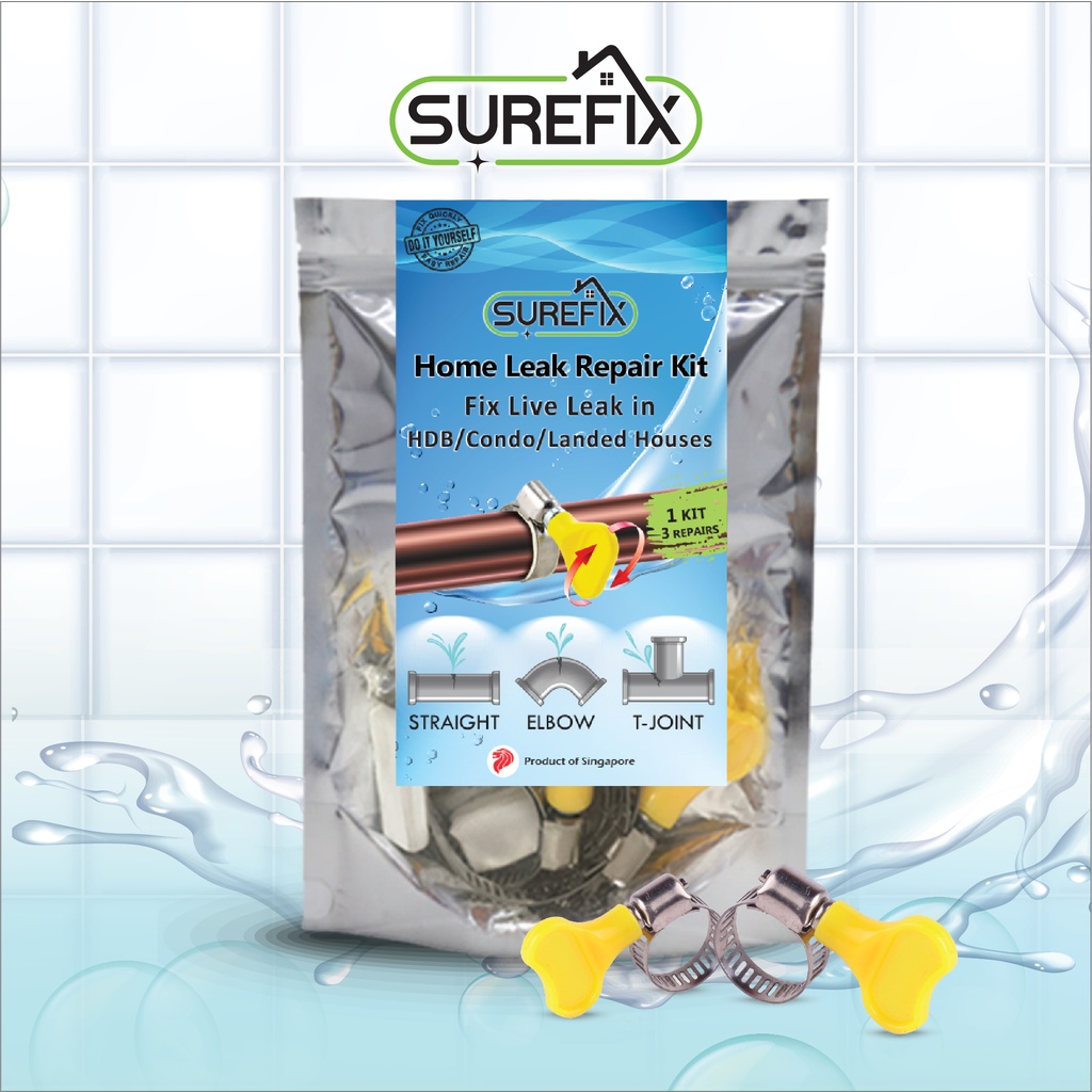 Home Leak Repair Kit | FIX HDB CONDO LANDED PIPE LEAK | Plumbing tools ...
