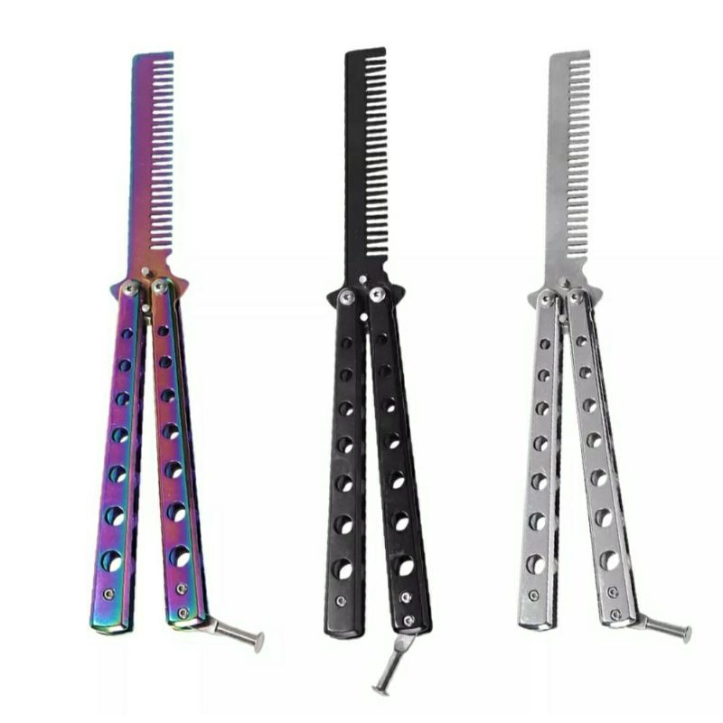 [READY STOCKED] Butterfly Balisong Comb Trainer Stainless Steel ...