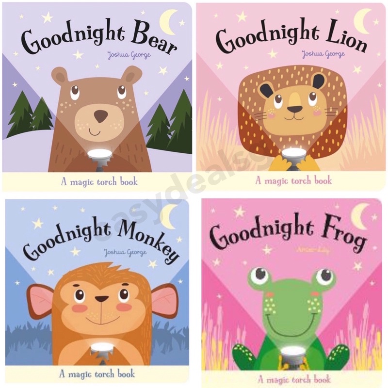 Goodnight bear / goodnight lion / goodnight monkey torchlight children ...