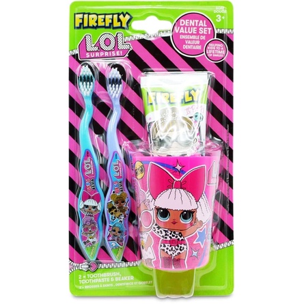Firefly LOL Surprise Dolls Toothbrush, Toothpaste, Cup Holder Dental ...