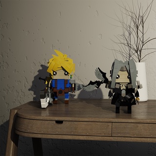 【BuildMOC】 LEGO MOC FINAL FANTASY Cloud ＆ Sephiroth bricks blocks model ...