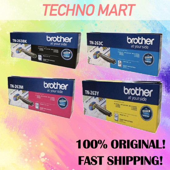 [SG Local Stock] Original Brother TN-263 TN263 263BK 263C 263M 263Y ...
