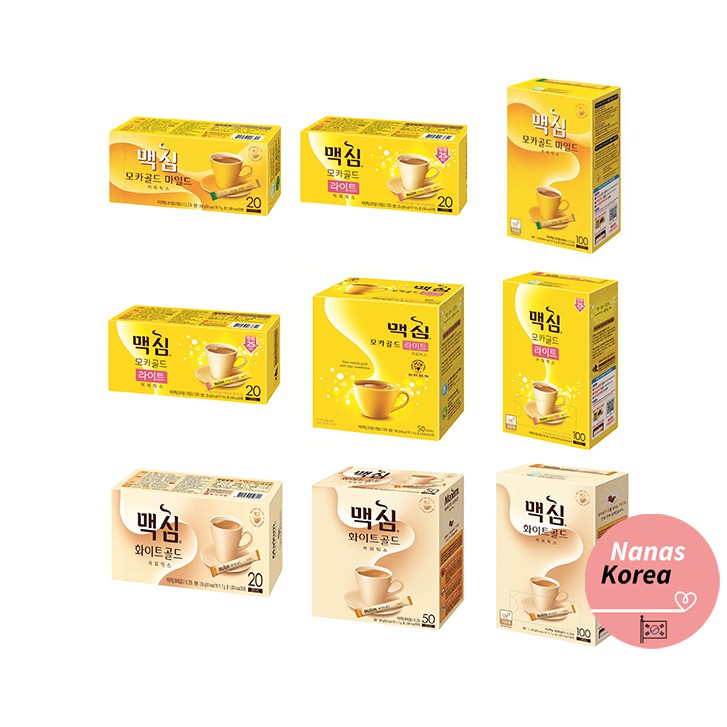 [Maxim] Korean Mocha Gold Coffee Mix Series 20t/50t/100t (Instant ...