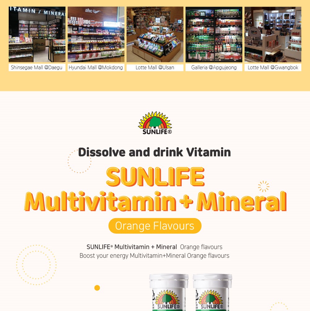 Multivitamin + Mineral Orange flavours 20 tablets (SUNLIFE) | Shopee ...