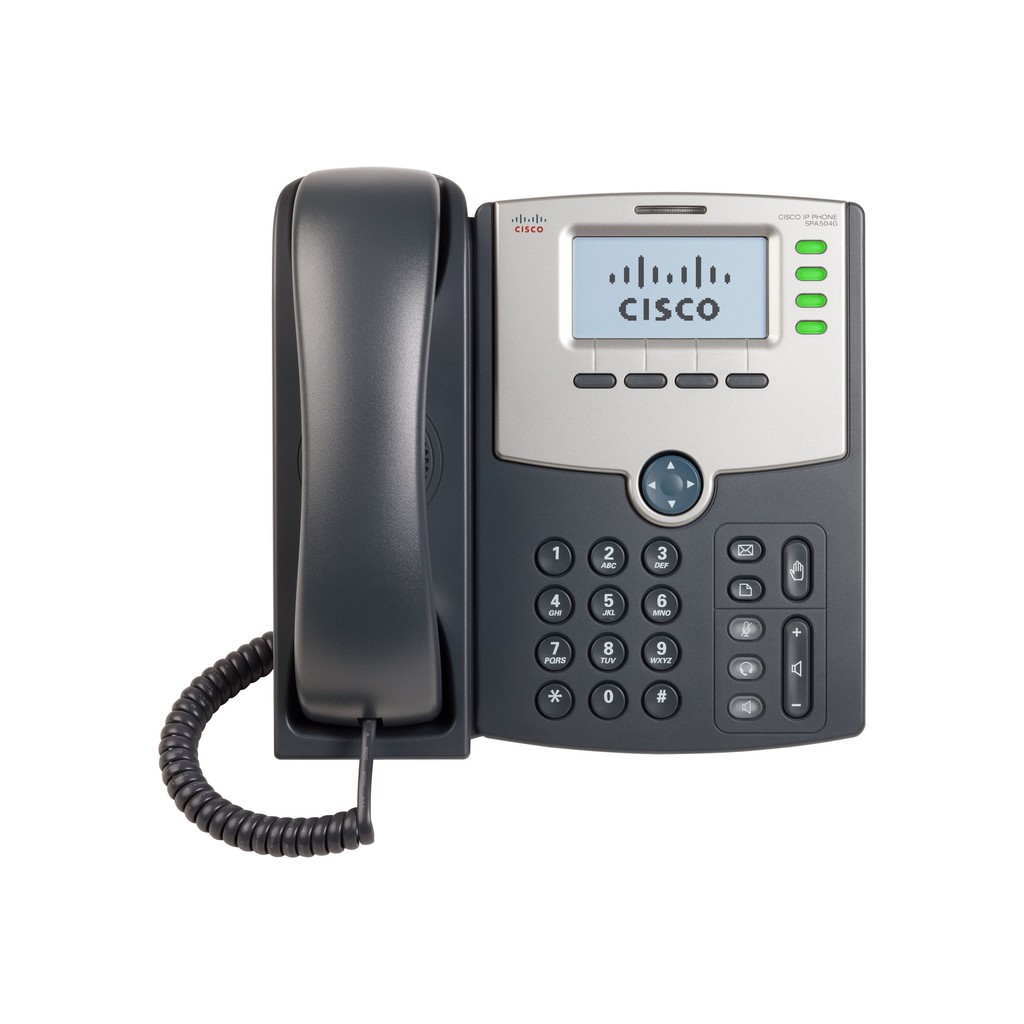(Cisco Refresh) CISCO SPA504G 4 Line IP Phone With Display, PoE and PC ...