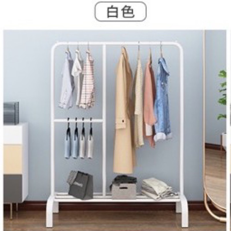 [SG Shop Next-Day Ship] Stainless Steel Single Clothes Rack with 3 ...