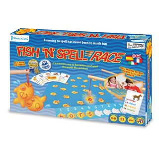 Fish n Spell Race Kids Fishing Game Spelling Game Educational Toy ...