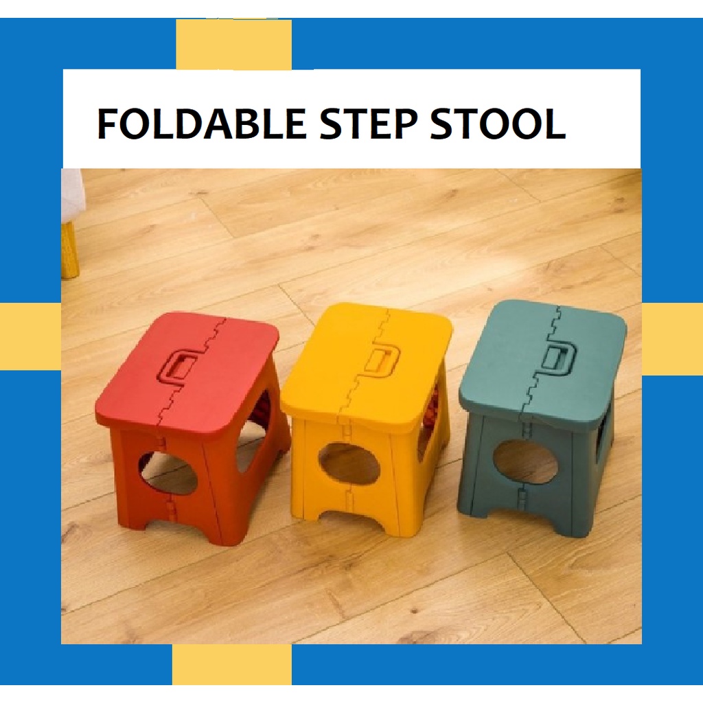 LOCAL STOCK Portable Folding Stool Step Stool with Handle Lovely ...