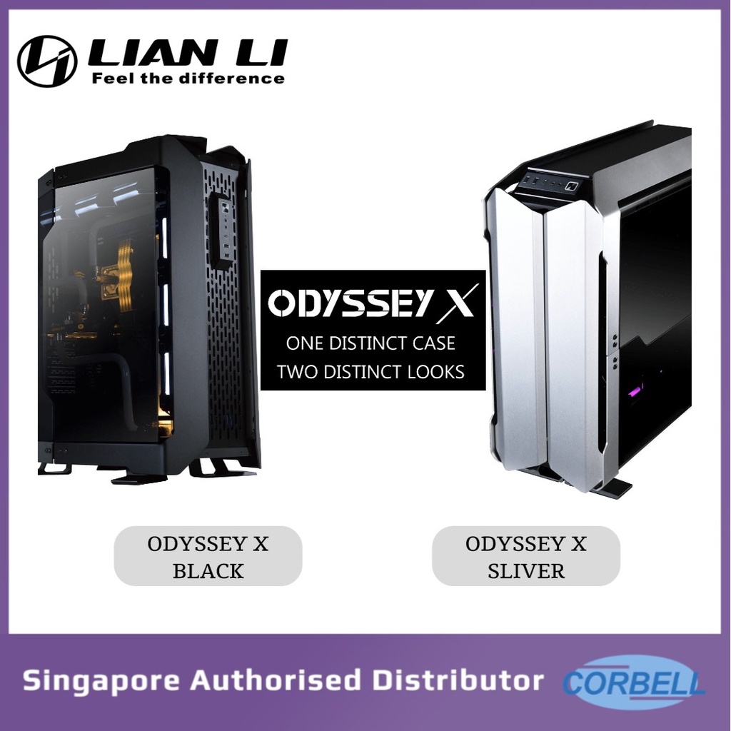Lian Li Odyssey X Dynamic Black Silver Aluminum Full Tower Chassis TR01 ...