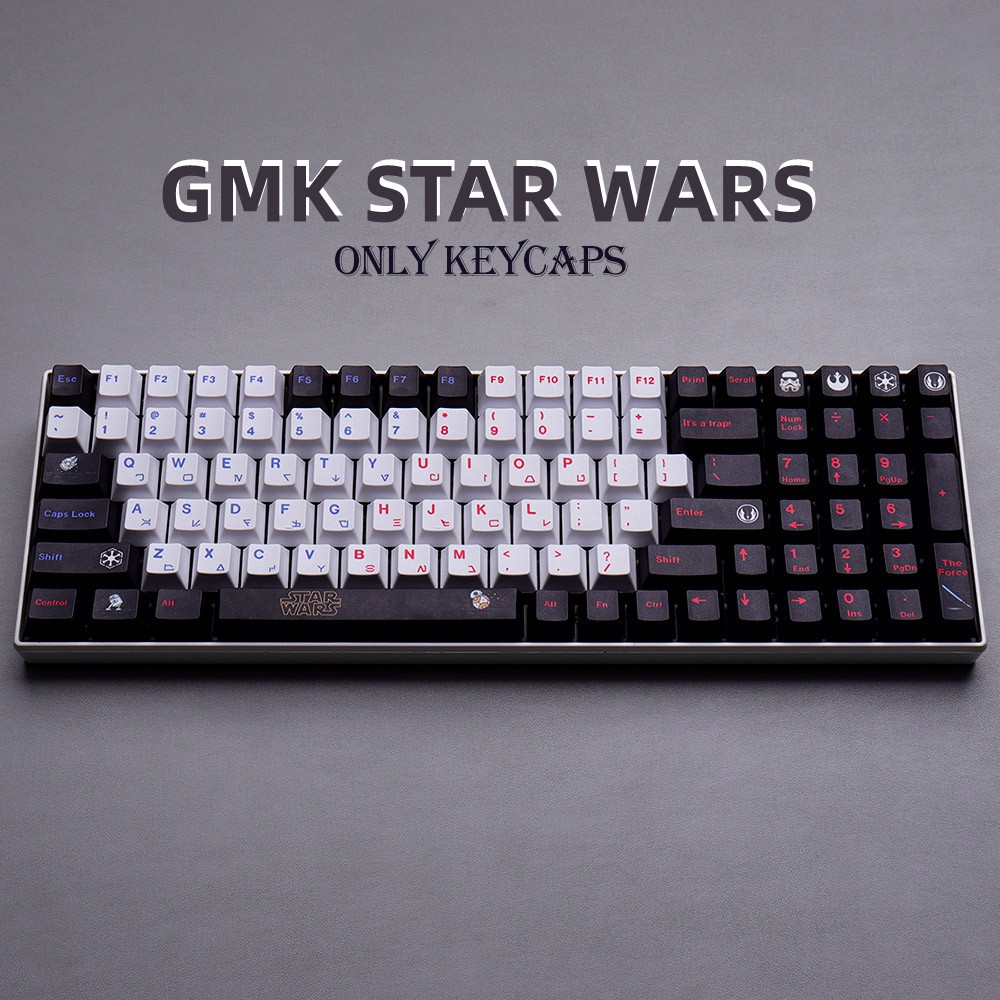 GMK Star Wars Keycaps PBT 129 Keys Cherry Profile DYE-SUB Personalized ...