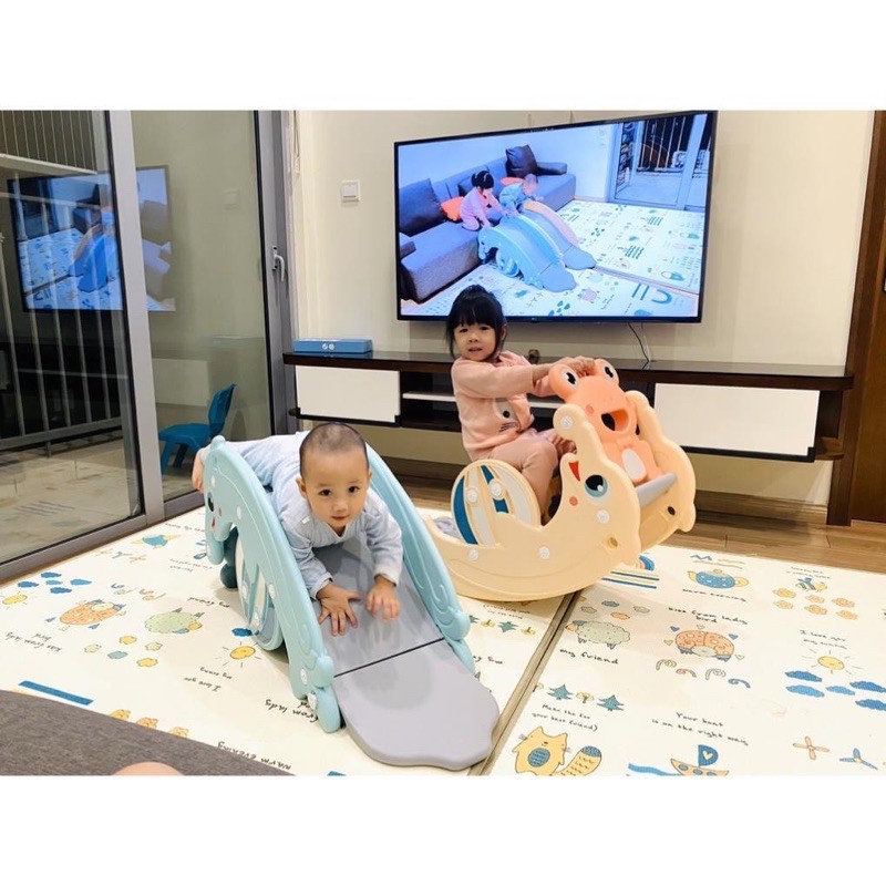 HOT Dolphin seesaw slide 3in1 - slide - seesaw - basketball | Shopee ...