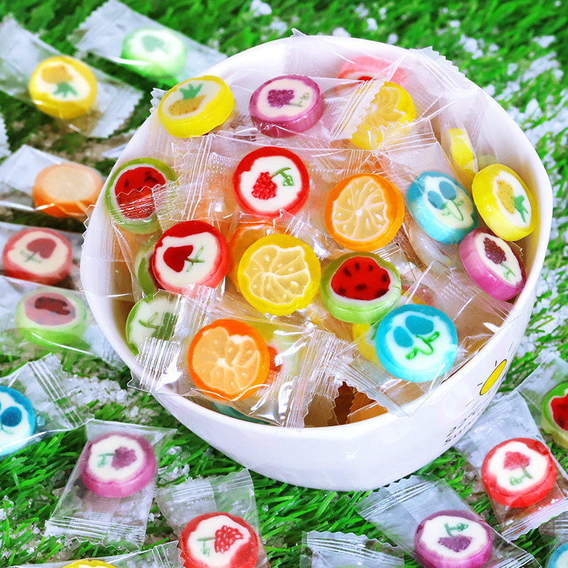 【Ready Stock】30pcs New Year's Sliced Candy Mixed Fruit Flavored Candy ...