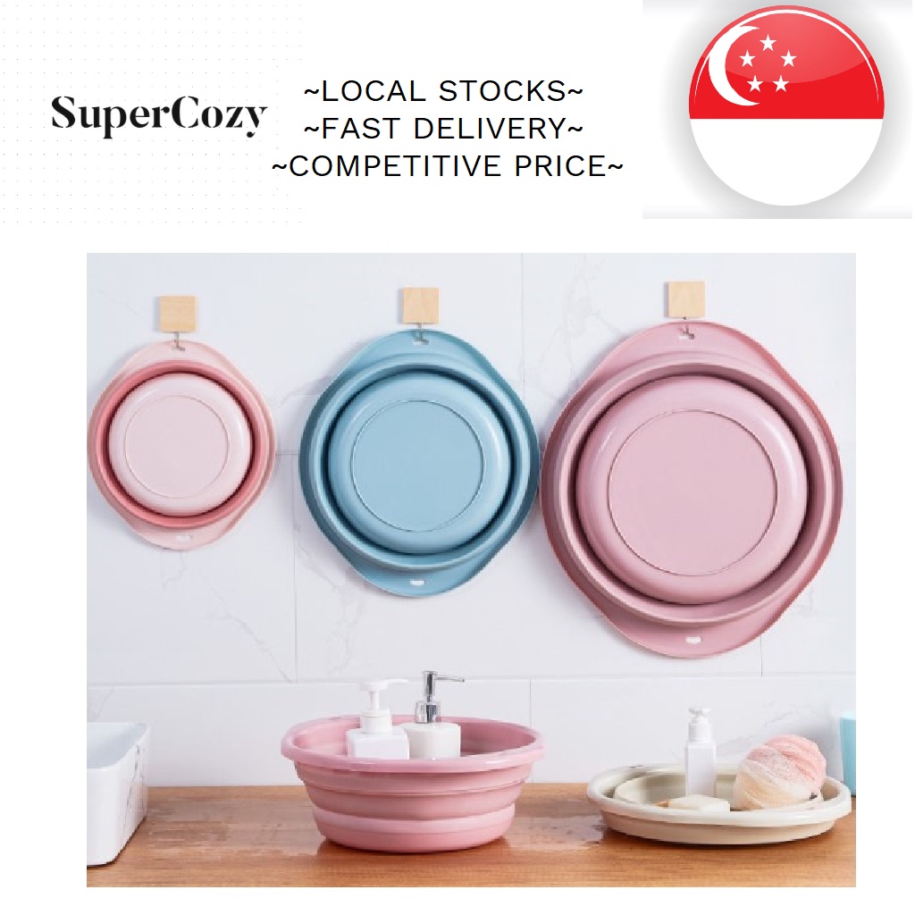 👍CHEAPEST!!!👍Collapsible / Folding Pail Wash Basin Foldable Portable ...