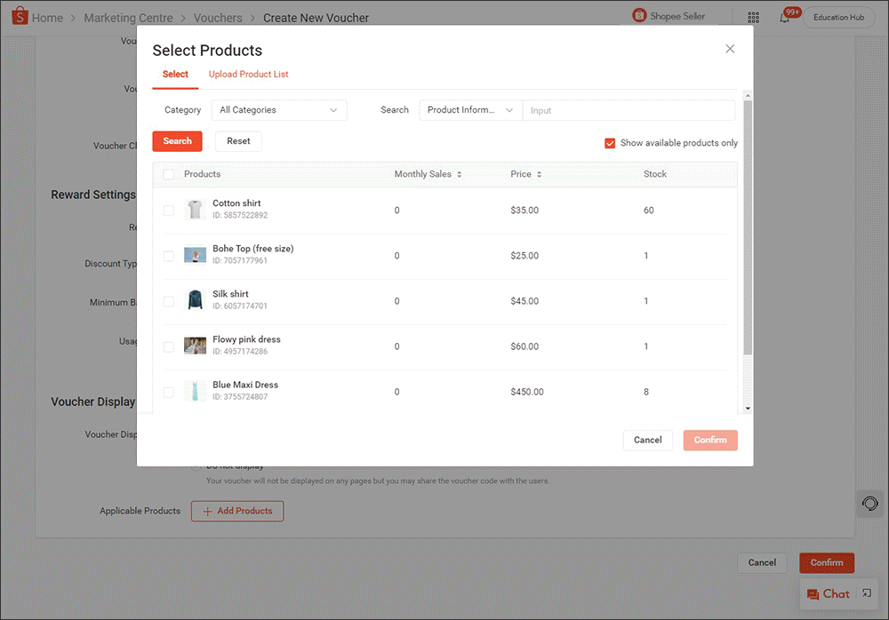 Vouchers | Shopee SG Seller Education Hub