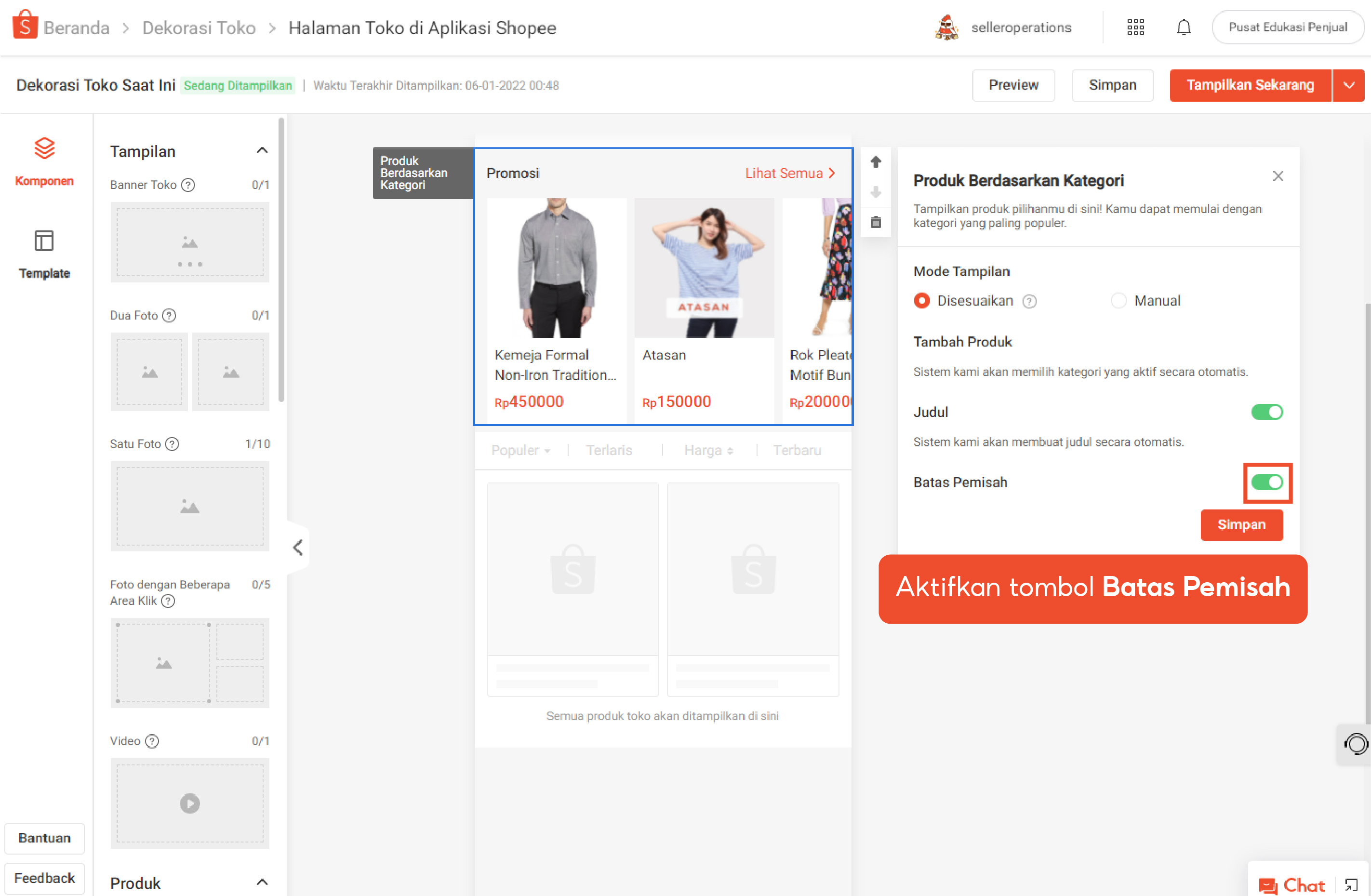 Peningkatan Fitur Dekorasi Toko | Pusat Edukasi Penjual Shopee Indonesia