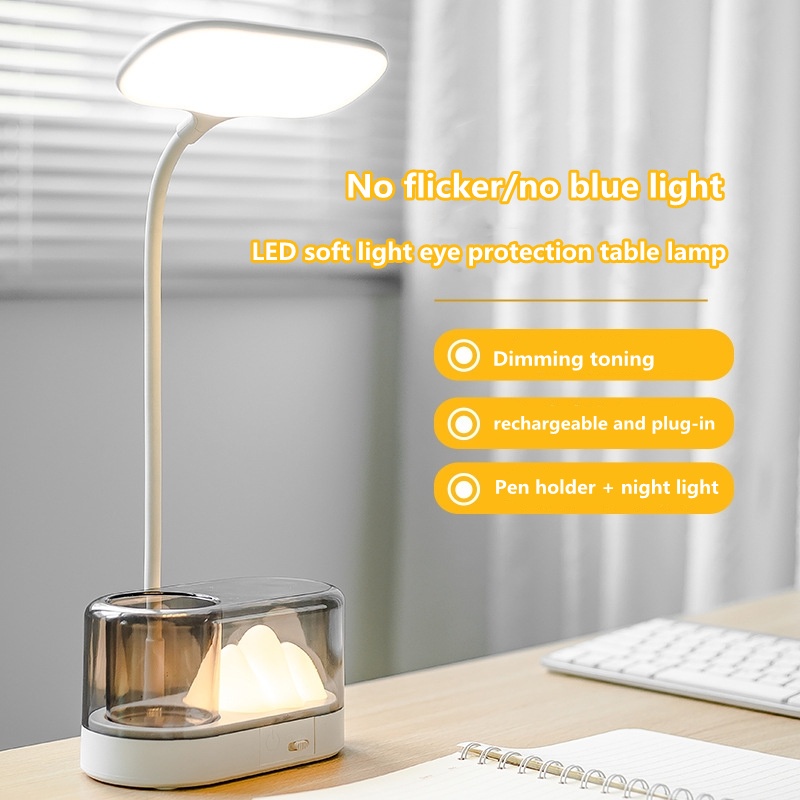 Creative LED Eye Protection Desk Lamp Learning Office Desktop Reading ...