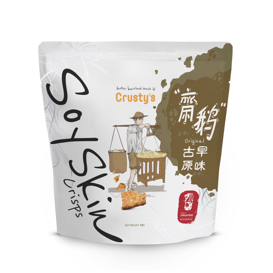 Crusty's Original Soy Skin Crisps, 50g (Halal) | Shopee Singapore