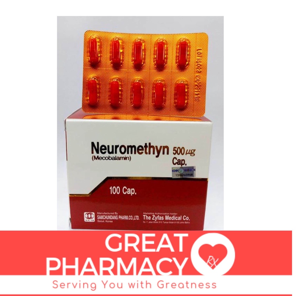 Neuromethyn Mecobalamin Vitamin B12 500mcg 10's | Shopee Singapore
