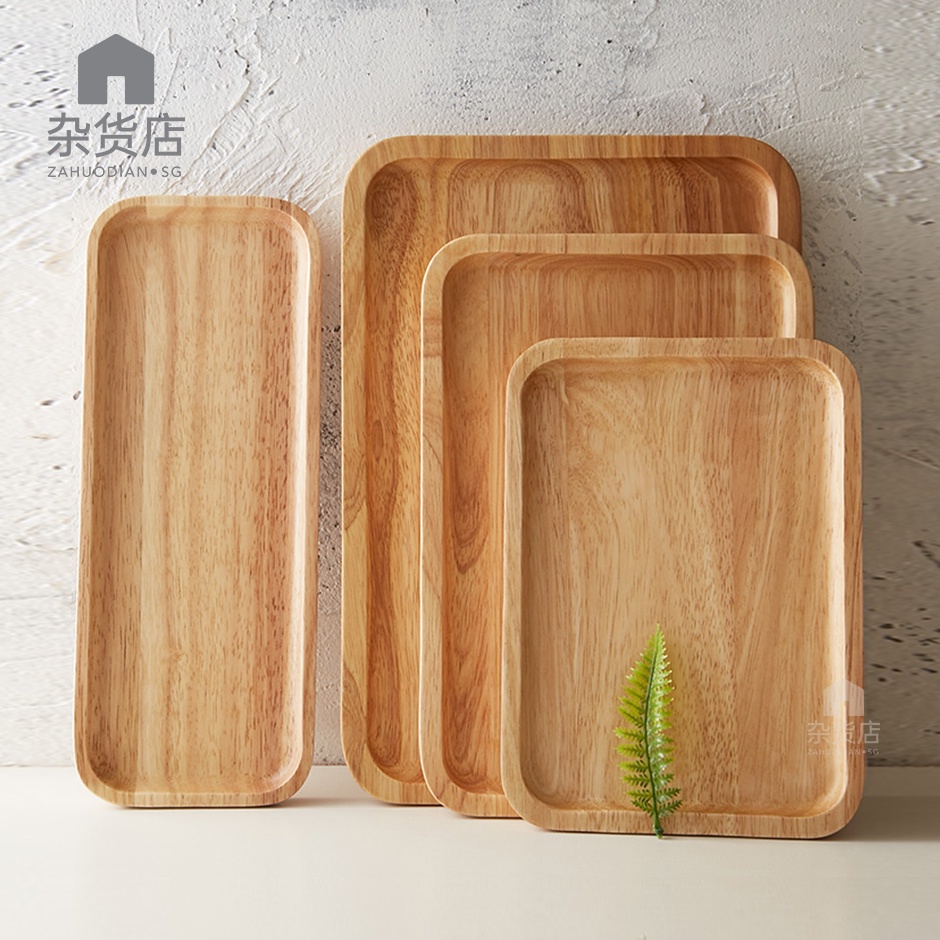 Natural Wooden Serving / Decorative Display Tray | Shopee Singapore