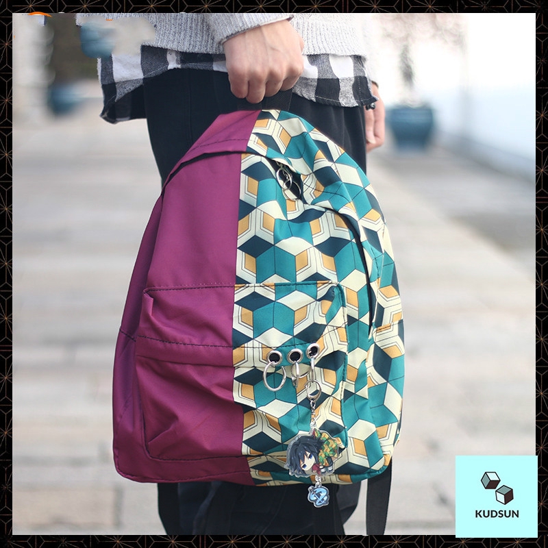 Demon Slayer Backpack :Kimetsu No Yaiba Tanjiro Nezuko Giyuu | Shopee ...