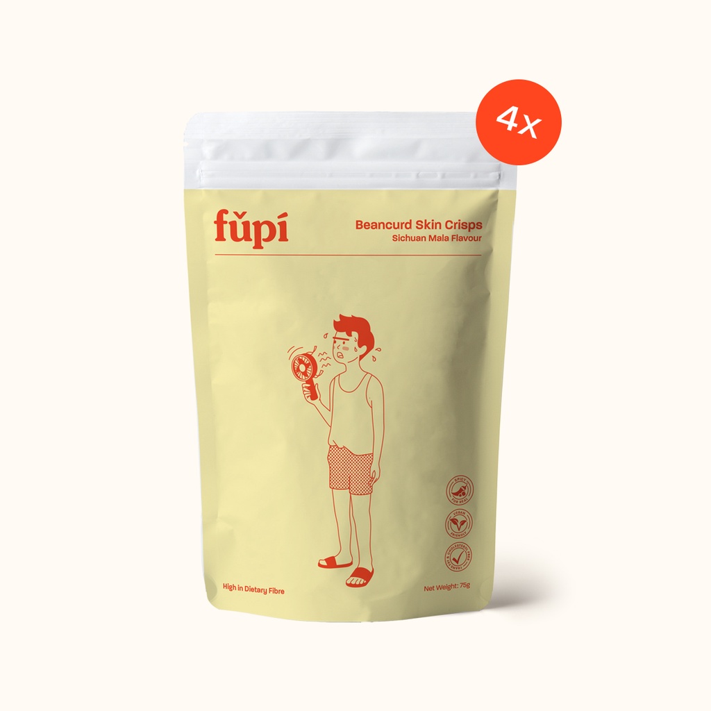 fupi Beancurd Skin Crisps (Sichuan Mala) BUNDLE OF 4 | Shopee Singapore