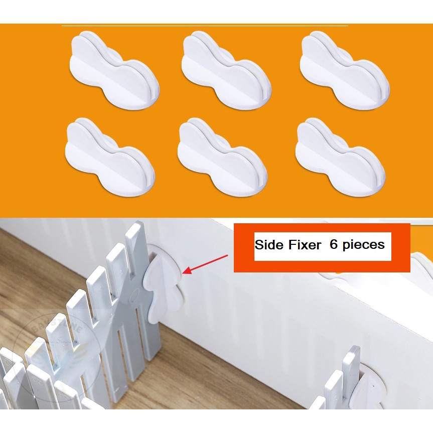 6 pcs Side Fixer Parts for adjustable Drawer Divider Partition ...
