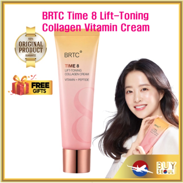 [BRTC] Time 8 Lift-Toning COLLAGEN + VITAMIN Dual Cream 80ml + Free ...