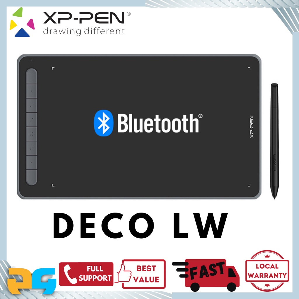 XP Pen DECO LW Bluetooth Drawing Tablet X3 chip Latest Model XP-Pen ...