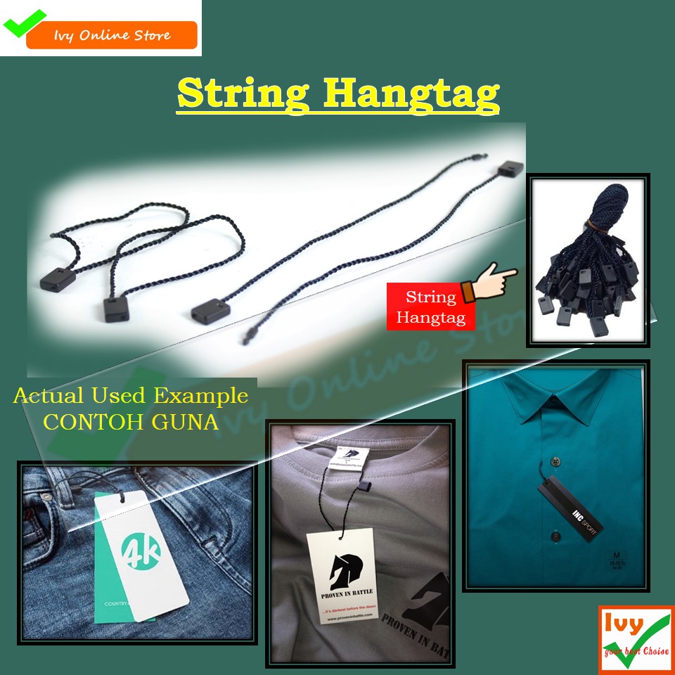 Price Tag Label Hang Label Tali Label Tali sangkut label Hang Tag ...