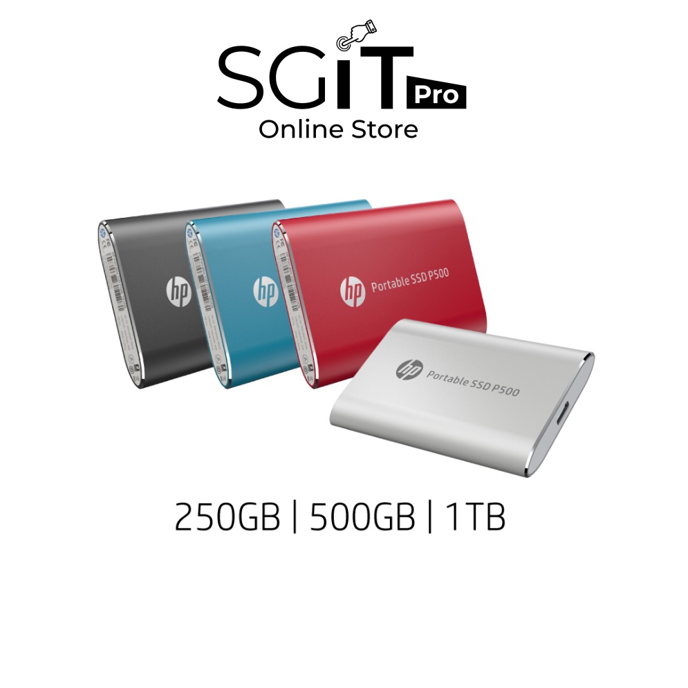 HP Portable External SSD P500 - Black/Blue/Red/Silver 250GB/500GB/1TB ...