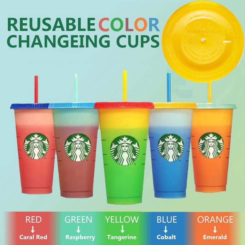 Home & Living Tumblers & Water Glasses Starbucks Reusable Color ...