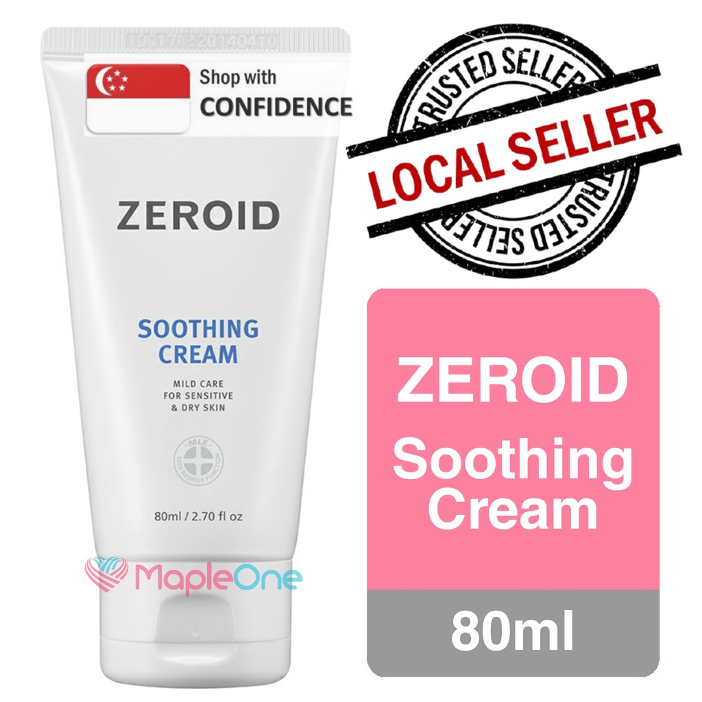 [SG In-Stock] ZEROID Soothing Cream 80ml | Shopee Singapore