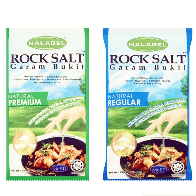 Halagel Rock Salt Natural Regular/premium 400g | Shopee Singapore