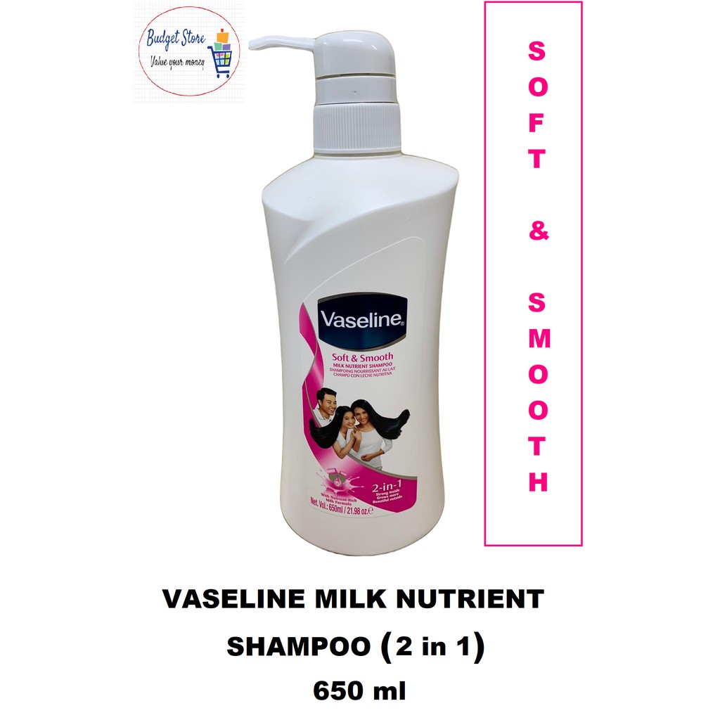 Vaseline Soft and Smooth Milk Nutrient Shampoo (2 in 1) - 650 ml ...